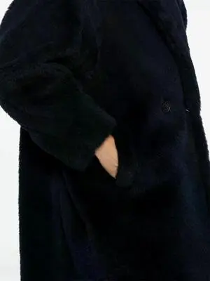 Max Mara Teddy Bear Icon Oversized Double-breasted Coat - Blue