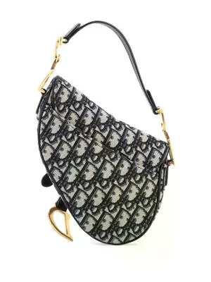 Dior Saddle Handbag Oblique Canvas Mini Shoulder Bag - Blue