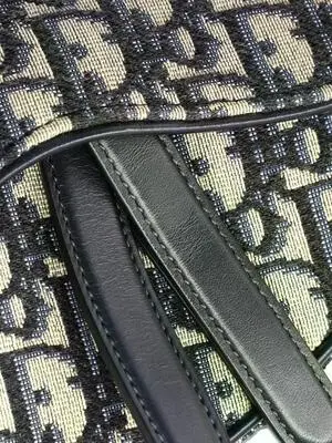Dior Saddle Handbag Oblique Canvas Mini Shoulder Bag - Blue