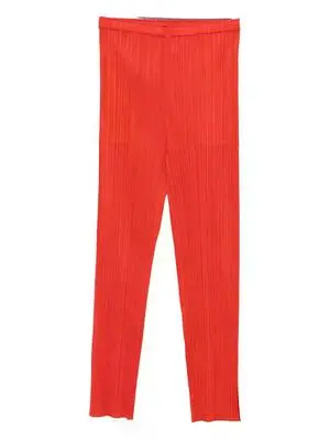 Issey Miyake Pleated Straight Leg Trousers