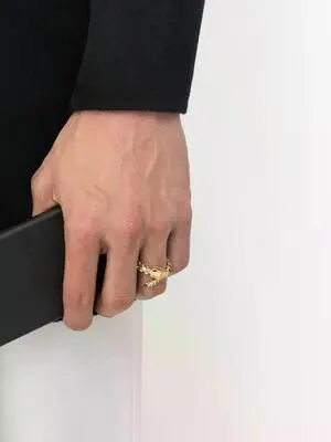 SHAUN LEANE Serpent Trace Wrap Ring In Vermeil