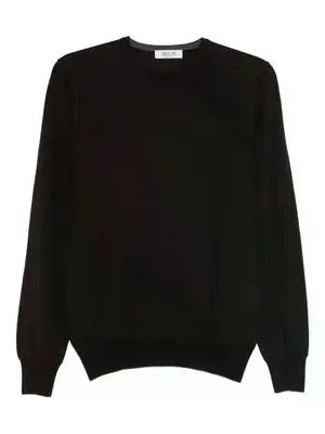 GIUUNO Crew-neck Panelled T-shirt