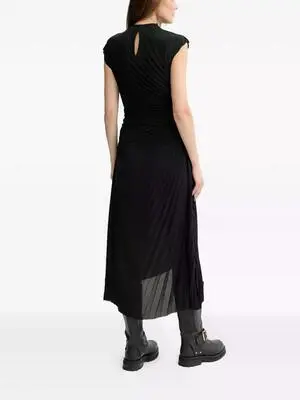 ALLSAINTS Rayanna Asymmetric Midi Dress