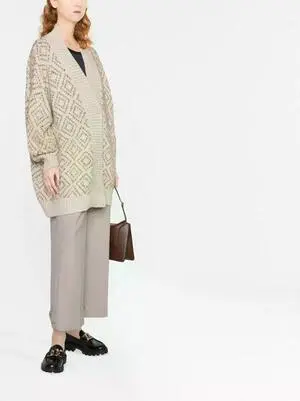 Brunello Cucinelli Jacquard-knit Cardigan