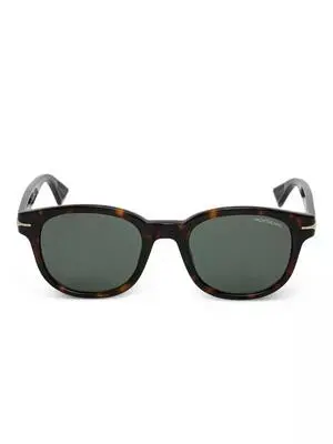 MONT BLANC EYEWEAR Geometric-frame Sunglasses - Brown