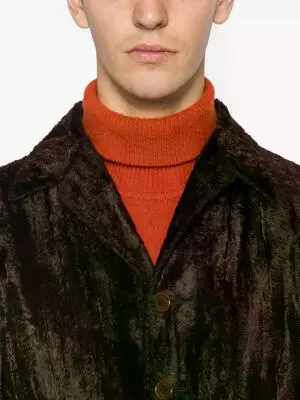 ROMEO GIGLI 1990s Faux-fur Single-breasted Jacket
