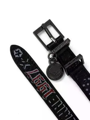 Zadig&Voltaire Patent Leather Double Wrap Bracelet With Medallion Charm