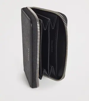 Sandro Grained Leather Zipped Wallet