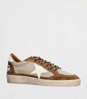GOLDEN GOOSE Wool And Suede Ball Star Sneakers