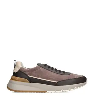 Brunello Cucinelli Leather And Suede Runner 2.0 Sneakers