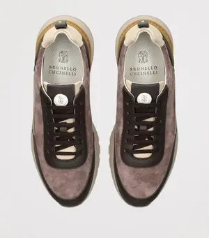 Brunello Cucinelli Leather And Suede Runner 2.0 Sneakers
