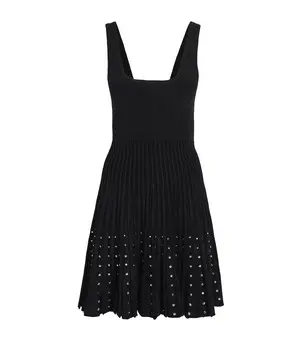 Sandro Embellished Knit Mini Dress