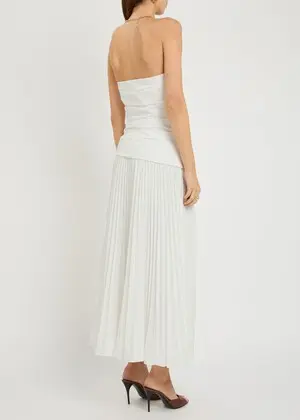 Simkhai Arie Draped Poplin Midi Dress