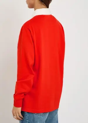 JW Anderson Super Speed Cotton Polo Shirt - Red