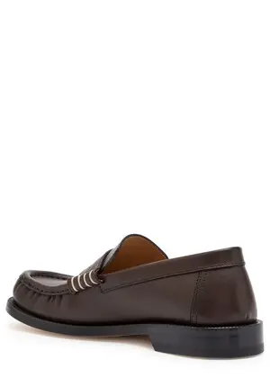 JW Anderson Leather Loafers - Brown