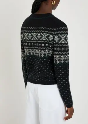 Vince Boiled Fair Isle Cashmere Jumper