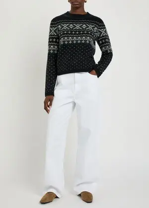 Vince Boiled Fair Isle Cashmere Jumper