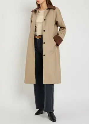 Rails Levy Stretch-cotton Poplin Coat - Khaki