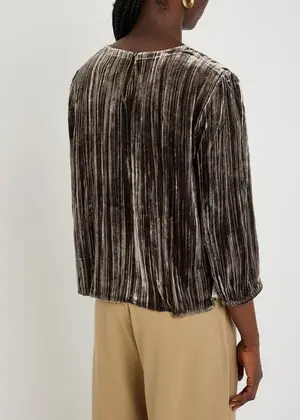 Eileen Fisher Textured Velvet Blouse