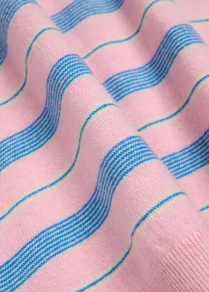Guest In Residence Collegiate Striped Cashmere Polo Shirt - Pink
