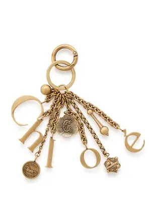 Chloé Symbols Logo Bag Charm - Gold