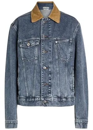 Women's Corduroy Collar Denim Jackets