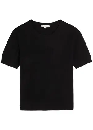 Vince Cash Wool-blend T-shirt - Black