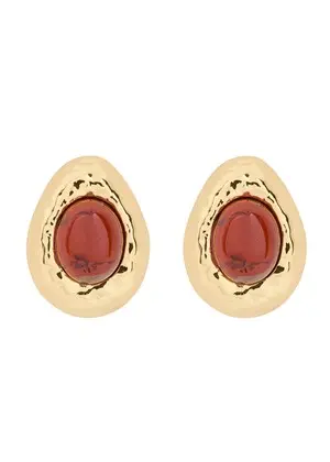 Anni Lu 18kt Gold-plated Stud Earrings - Red