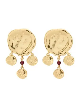 Anni Lu Dream Catcher 18kt -plated Drop Earrings - Gold