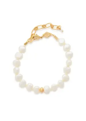 Anni Lu Stellar Y 18kt Gold-plated Beaded Bracelet - Pearl