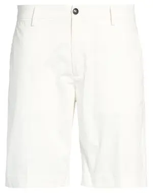 LIU •JO MAN Cotton And Elastane Poplin Shorts - White