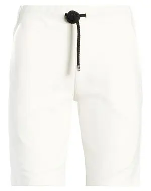 TAKESHY KUROSAWA Ribbed Jersey Stretchy Fabric Casual Shorts - White