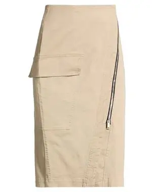 8PM Gabardine Pencil Midi Skirt - Beige