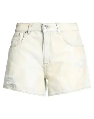 + PEOPLE Denim Shorts With Distressed Details