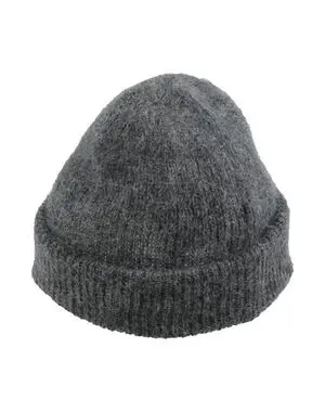 Sandro Ribbed Knit Mélange Beanie - Grey
