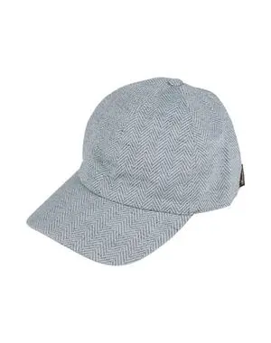 Borsalino Baseball Cap In Cotton, Virgin Wool, Viscose, Linen And Elastane - Blue