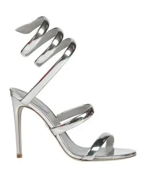 Rene Caovilla Metallic Calfskin Stiletto Sandals