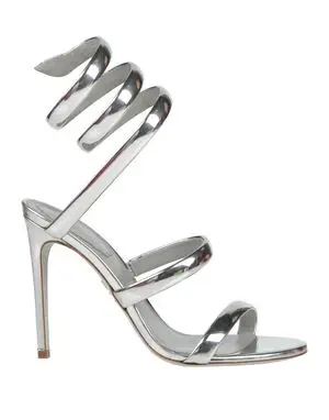 Rene Caovilla Metallic Calfskin Stiletto Sandals