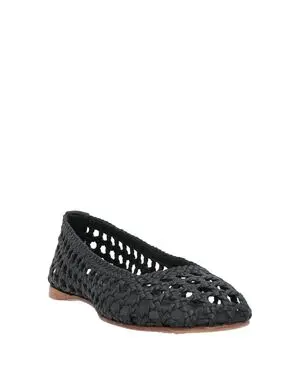 PALOMA BARCELO Leather Ballet Flats - Black