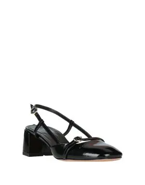A.BOCCA Leather Slingback Pumps - Black