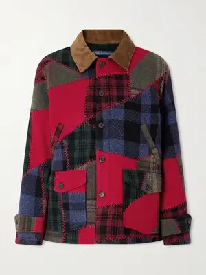 Polo Ralph Lauren Patchwork Wool-blend Coat - Multi