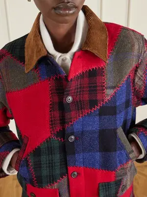 Polo Ralph Lauren Patchwork Wool-blend Coat - Multi