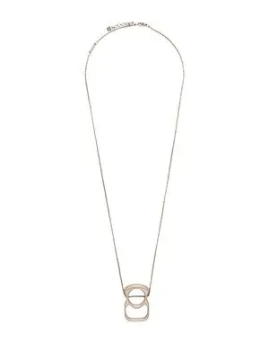 Givenchy Platinum Metal Pendant Necklace