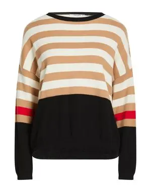 KANGRA Striped Wool And Cashmere Crewneck Sweater