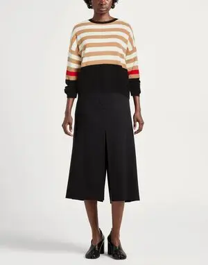 KANGRA Striped Wool And Cashmere Crewneck Sweater