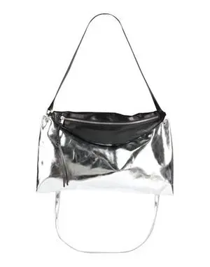 JIL SANDER Leather Shoulder Bag - Silver