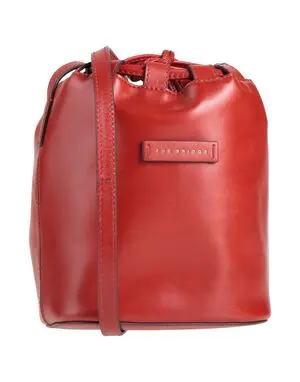 THE BRIDGE Leather Cross-body Bucket Bag - Red