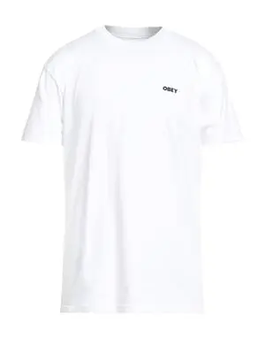 Obey T-shirt Size Cotton - White