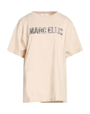 MARC ELLIS T-shirt With Appliqués - Beige
