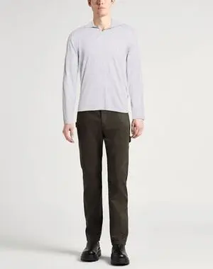 Fedeli Light Cotton Knit Camp Collar Sweater